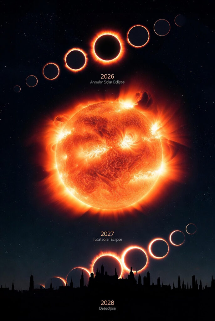 A Rare Eclipse Era Dawns: Six Major Solar Eclipses from 2026 to 2028 ...